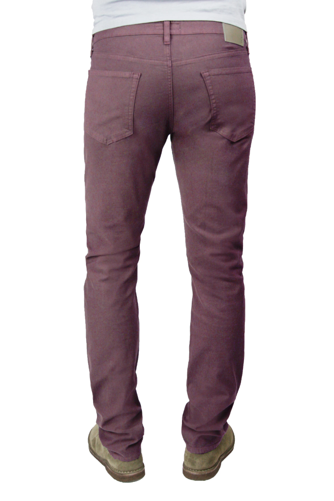 Hunter in Maroon | Men's Slim Dark Maroon Colored Twill Pants | SMN ...