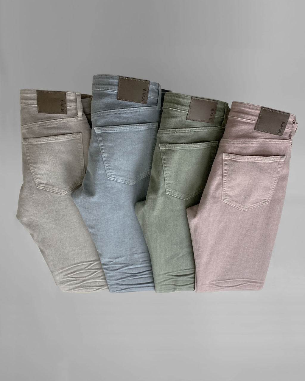 Finn in Vintage Blush | Men's Tapered Slim Color Jeans | S.M.N Studio